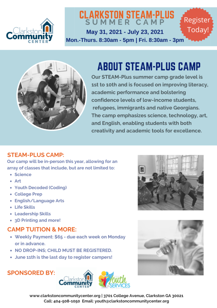 Clarkston STEAM-Plus Summer Camp Open Registration! - Clarkston ...