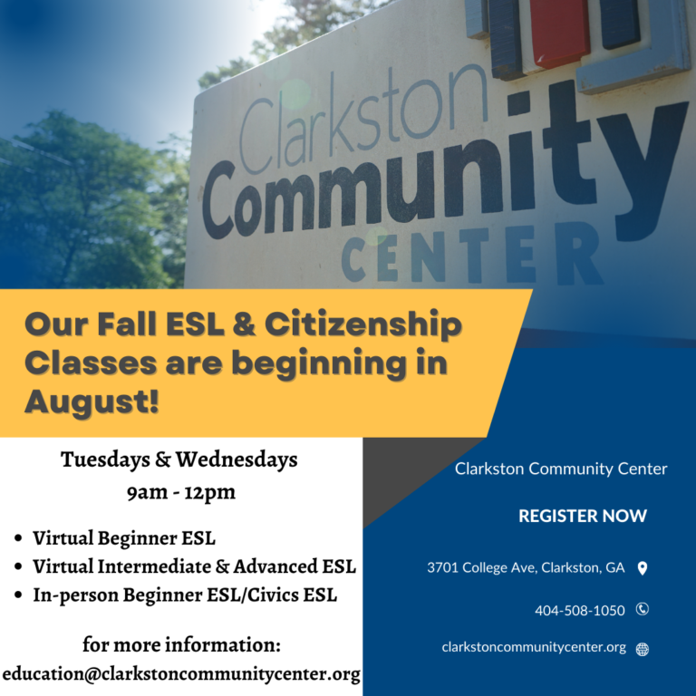 English as a Second Language (ESL) - Clarkston Community Center